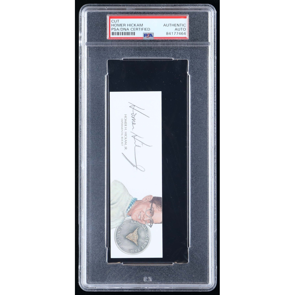 Homer Hickam Signed Cut With Portrait (PSA) | Pristine Auction