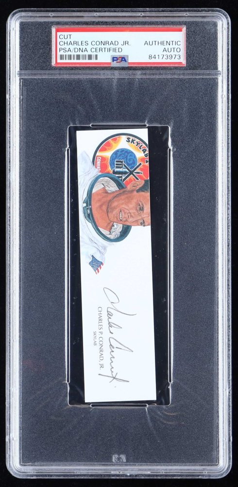 Charles Conrad Jr. Signed Cut With Portrait (PSA) | Pristine Auction