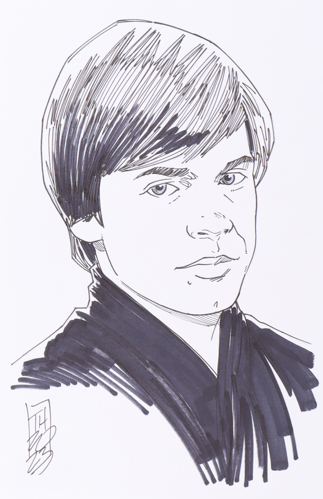 Luke Skywalker | Star Wars - Signed ORIGINAL Drawing by Tom Hodges (1/1 ...