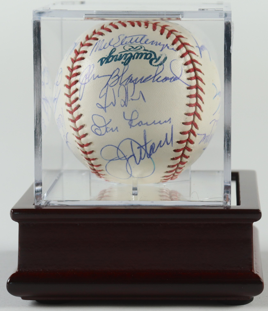 Yankees Hall of Famers OML Baseball Signed by (18) with Goose Gossage ...
