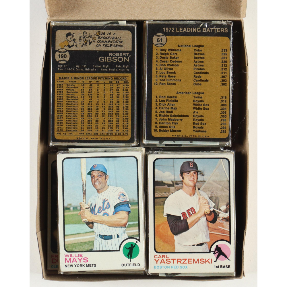 1973 Topps Baseball Card Fun Pack Box with (20) Packs | Pristine Auction