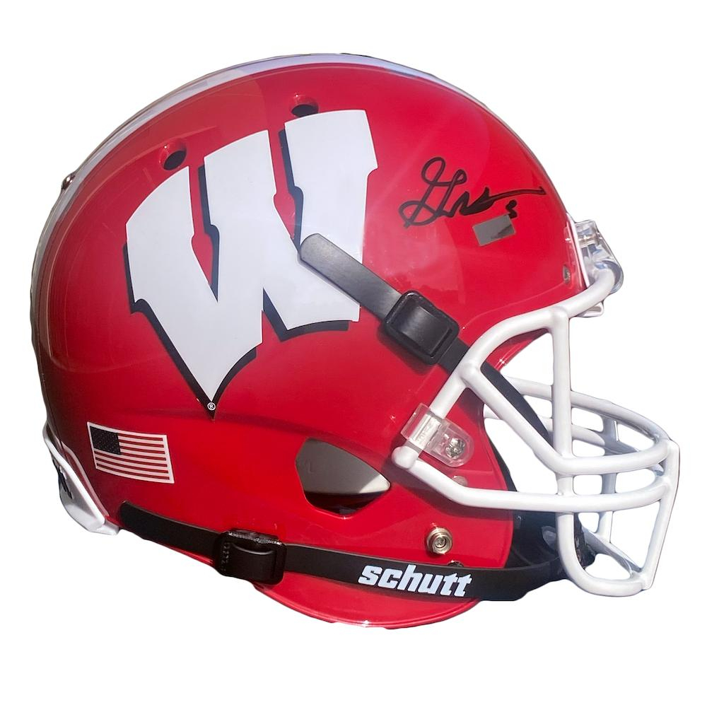 Graham Mertz Signed Wisconsin Badgers Full-Size Helmet (Panini ...