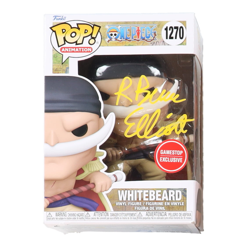 R. Bruce Elliott Signed "One Piece" #1270 Whitebeard Funko Pop! Vinyl ...