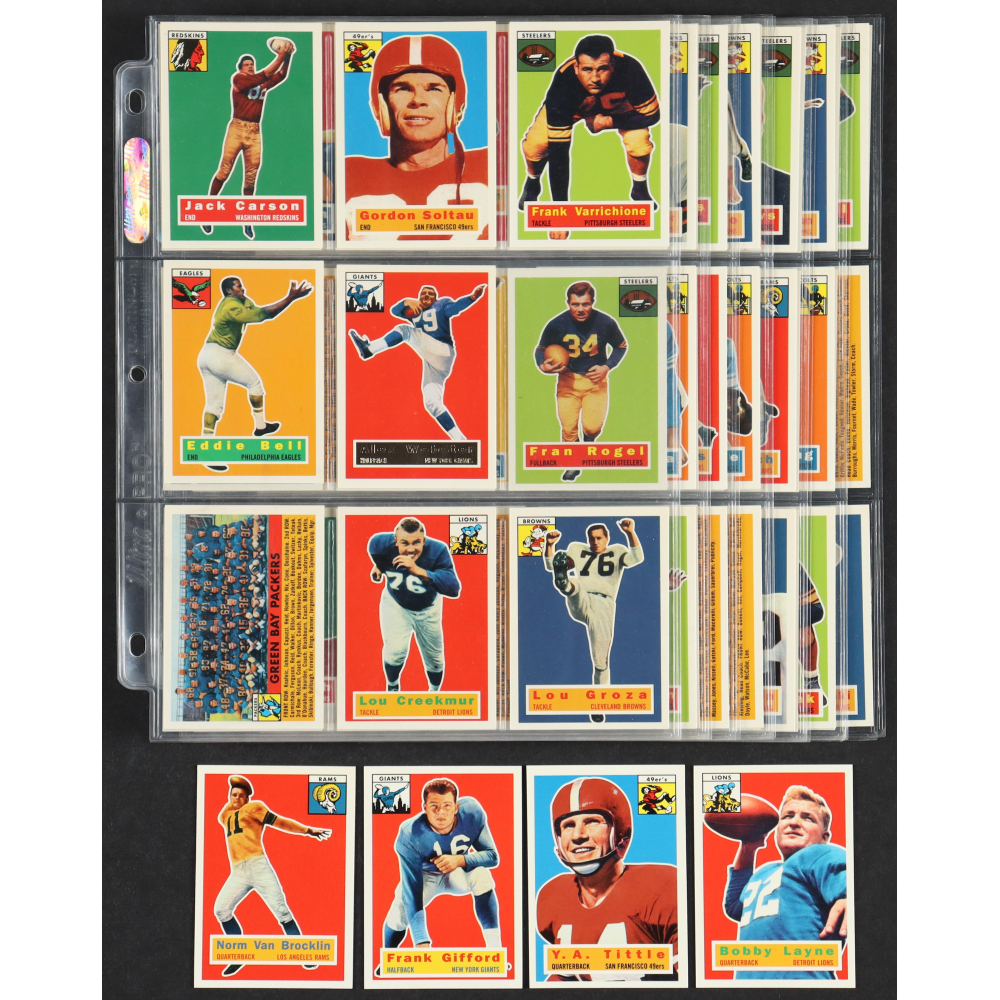 1994 Topps Archives '56 Set In Binder Includes Norman Brocklin #6 ...