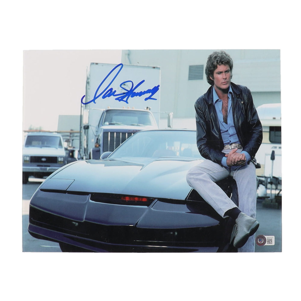 David Hasselhoff Signed "Knight Rider" 11x14 Photo (Beckett) | Pristine ...