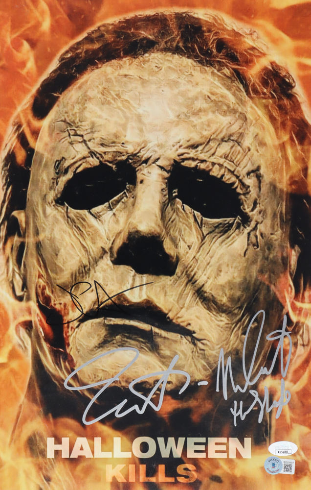 John Carpenter, Jamie Lee Curtis & Nick Castle Signed "Halloween Kills" 11x17 Photo Inscribed ...