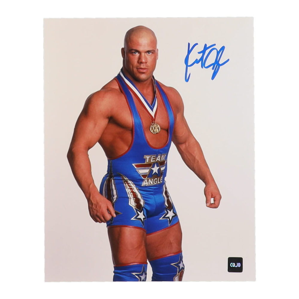 Kurt Angle Signed WWE 8x10 Photo (COJO) | Pristine Auction