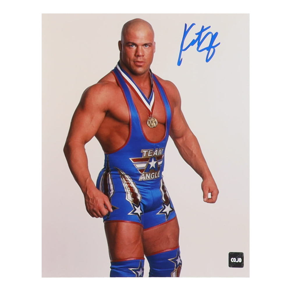 Kurt Angle Signed WWE 8x10 Photo (COJO) | Pristine Auction