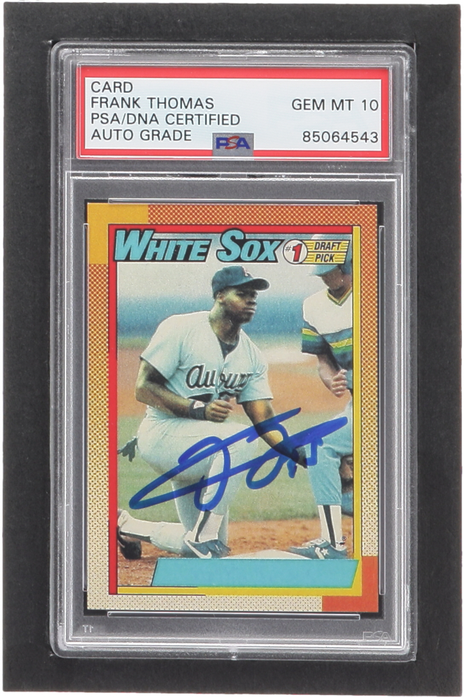 Frank Thomas Signed Custom Trading Card (PSA | Autograph Graded PSA 10 ...