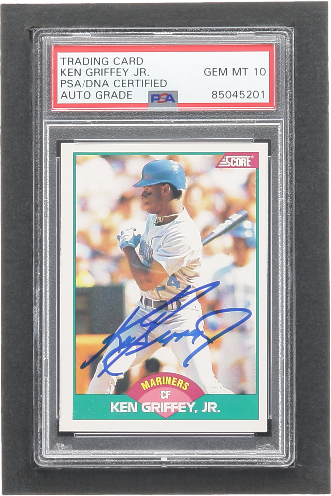 Ken Griffey Jr. Signed 1989 Score Rookie / Traded #100T RC (PSA ...