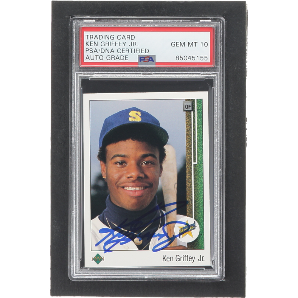 Ken Griffey Jr. Signed 1989 Upper Deck #1 RC (PSA | Autograph Graded ...