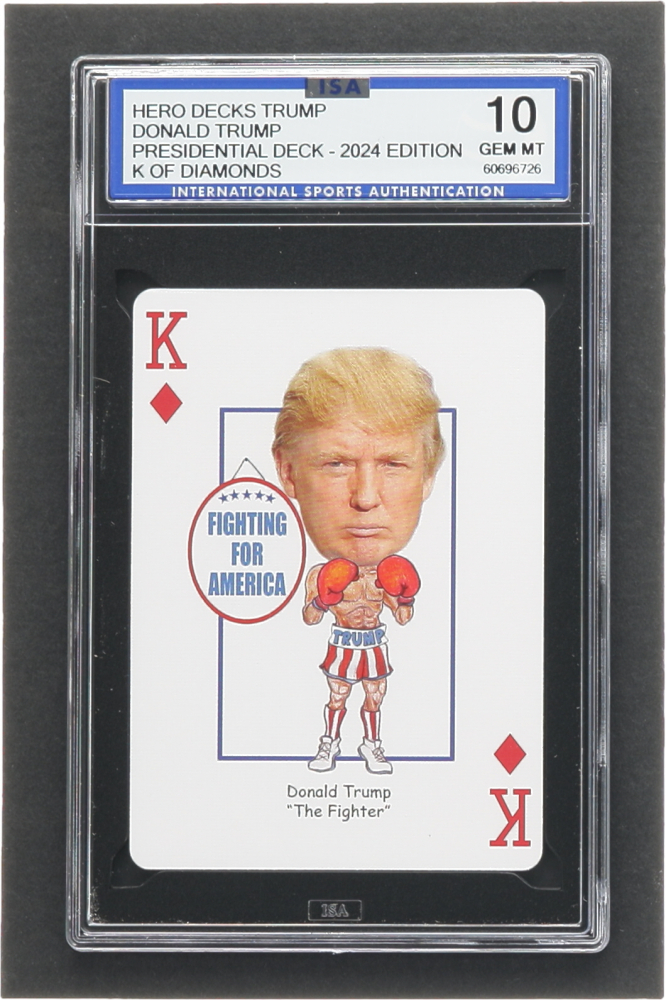 Donald Trump "The Fighter" King of Diamonds Playing Card (ISA 10 ...