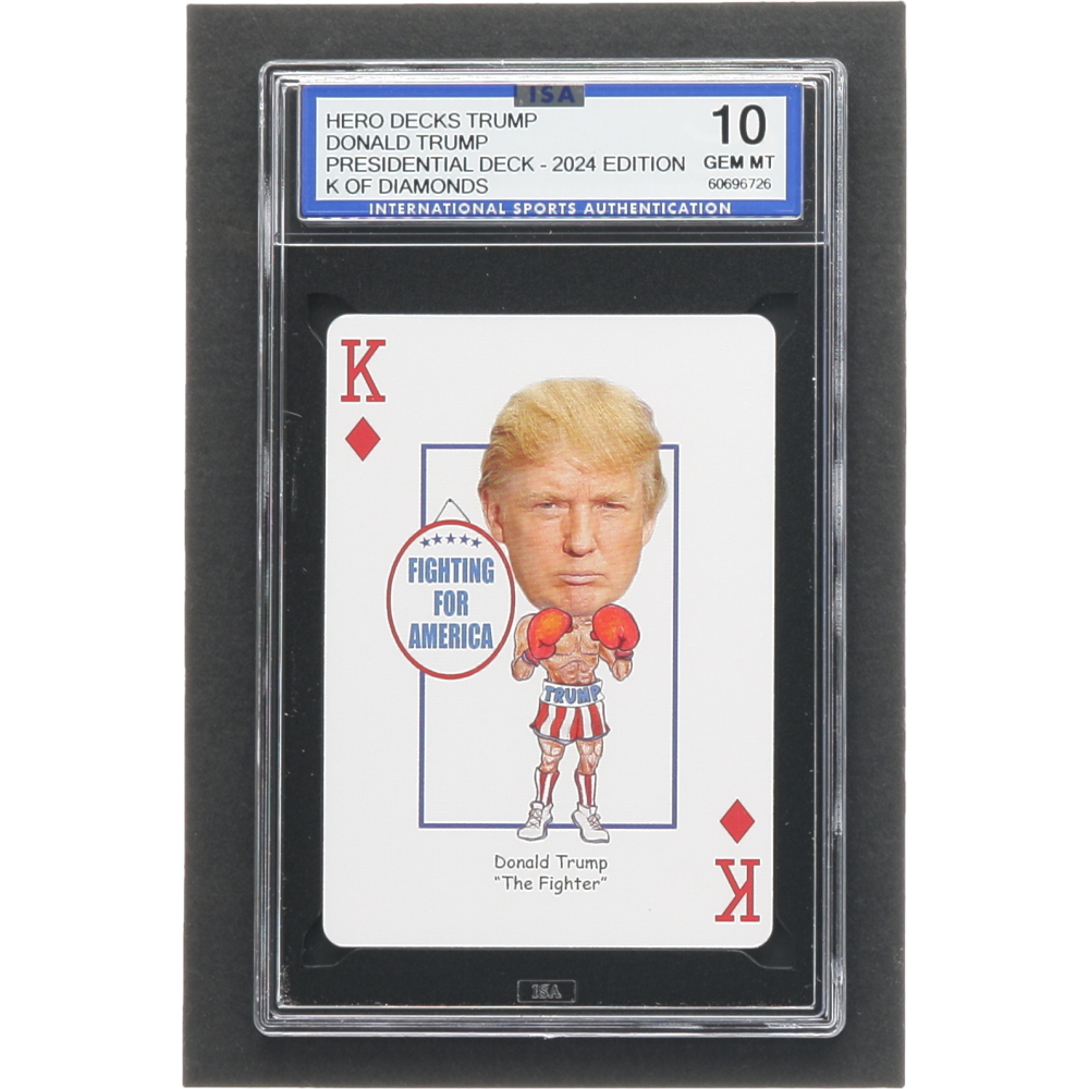 Donald Trump "The Fighter" King of Diamonds Playing Card (ISA 10 ...