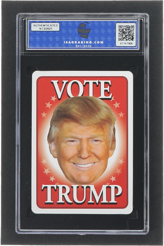 Donald Trump "Trump for President" Ace of Hearts Playing Card (ISA 10 ...