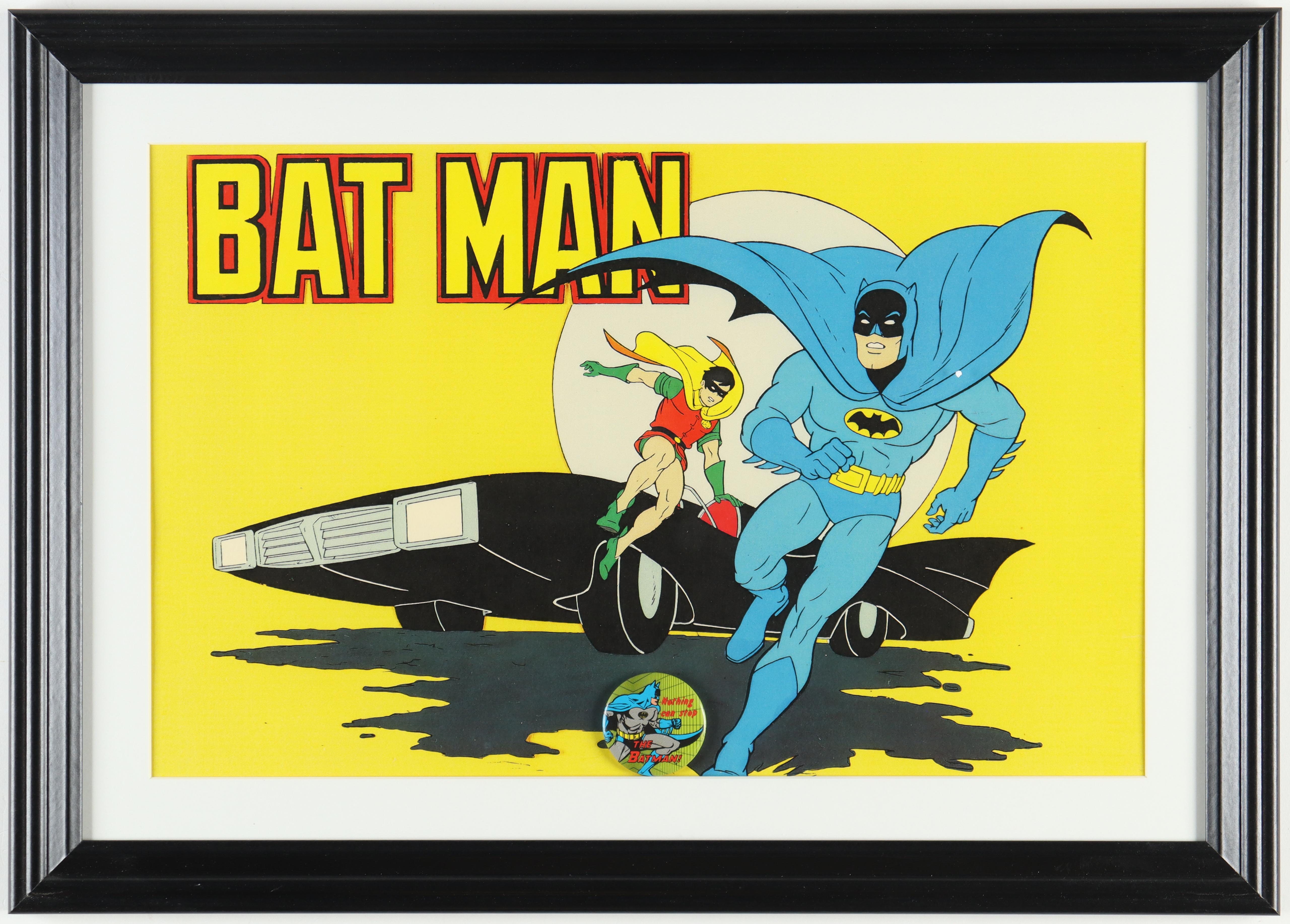 1968 "The Adventures Of Batman" Custom Framed Art Print Display With ...