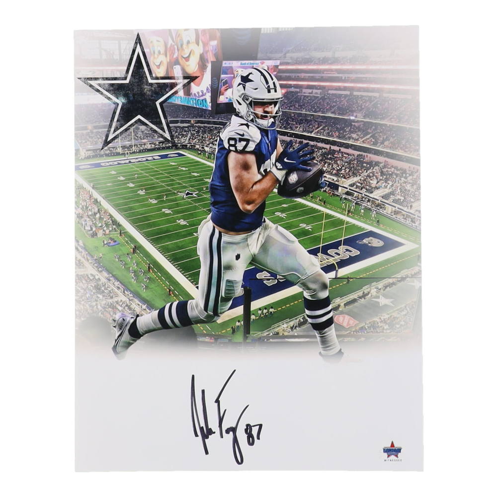Jake Ferguson Signed Cowboys 11x14 Photo (GDSA) | Pristine Auction