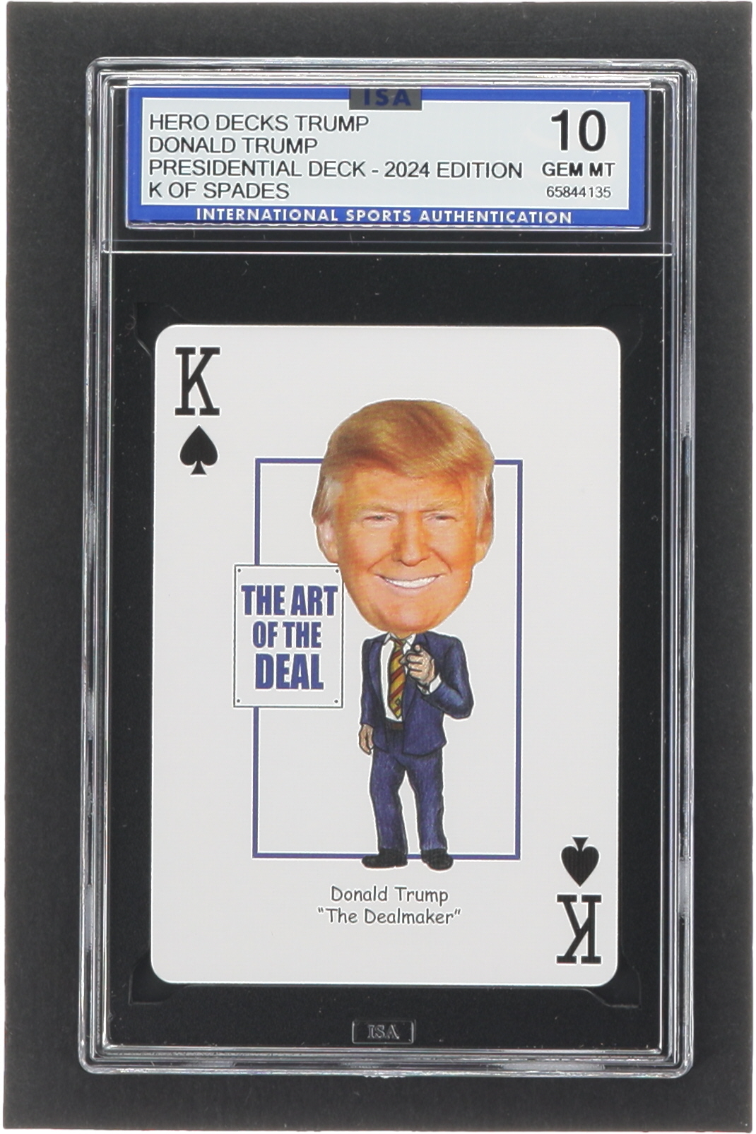 Donald Trump "The Deal Maker" King of Spades Playing Card (ISA 10 ...
