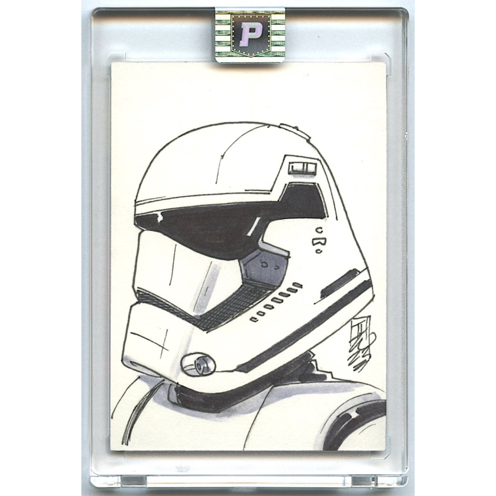 First Order Stormtrooper | Star Wars | Original Art Sketch Card by Tom ...
