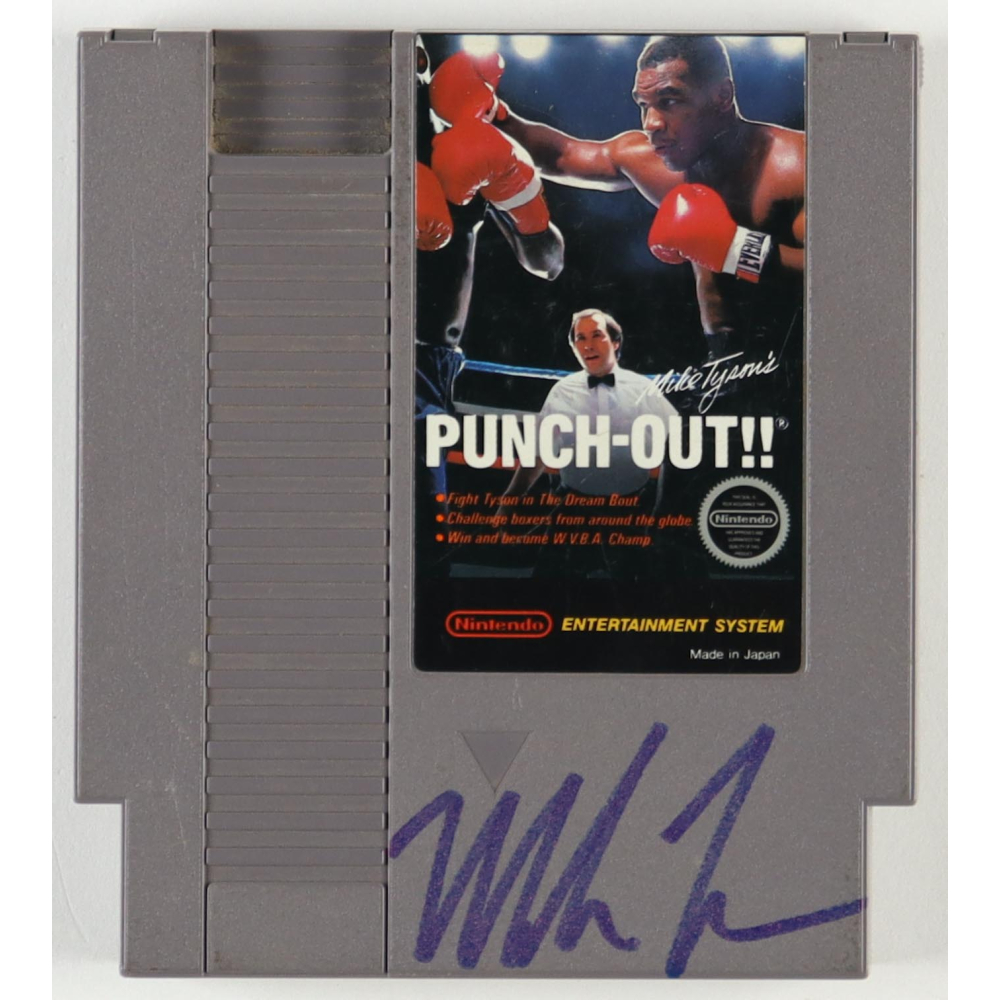 Mike Tyson Signed 1987 Nintendo Original "Mike Tyson's Punch-Out ...