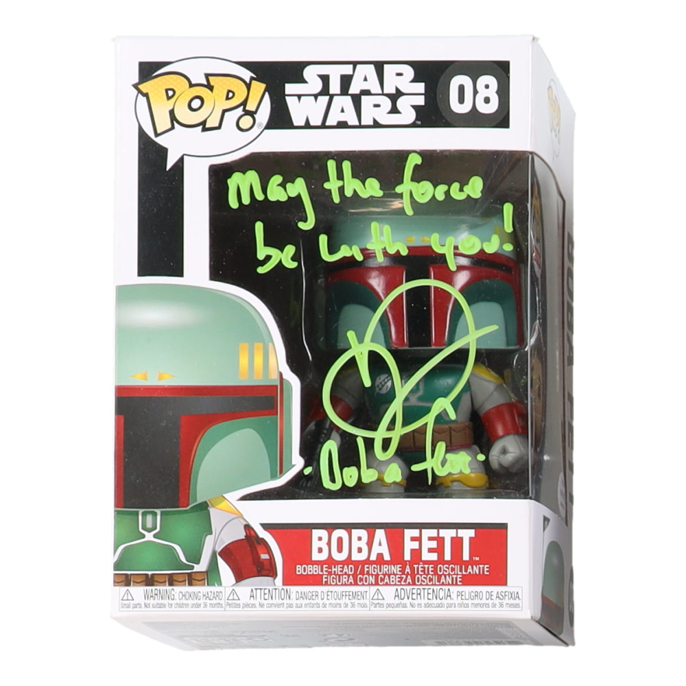 Daniel Logan Signed "Star Wars" #08 Boba Fett Funko Pop! Vinyl Figure ...