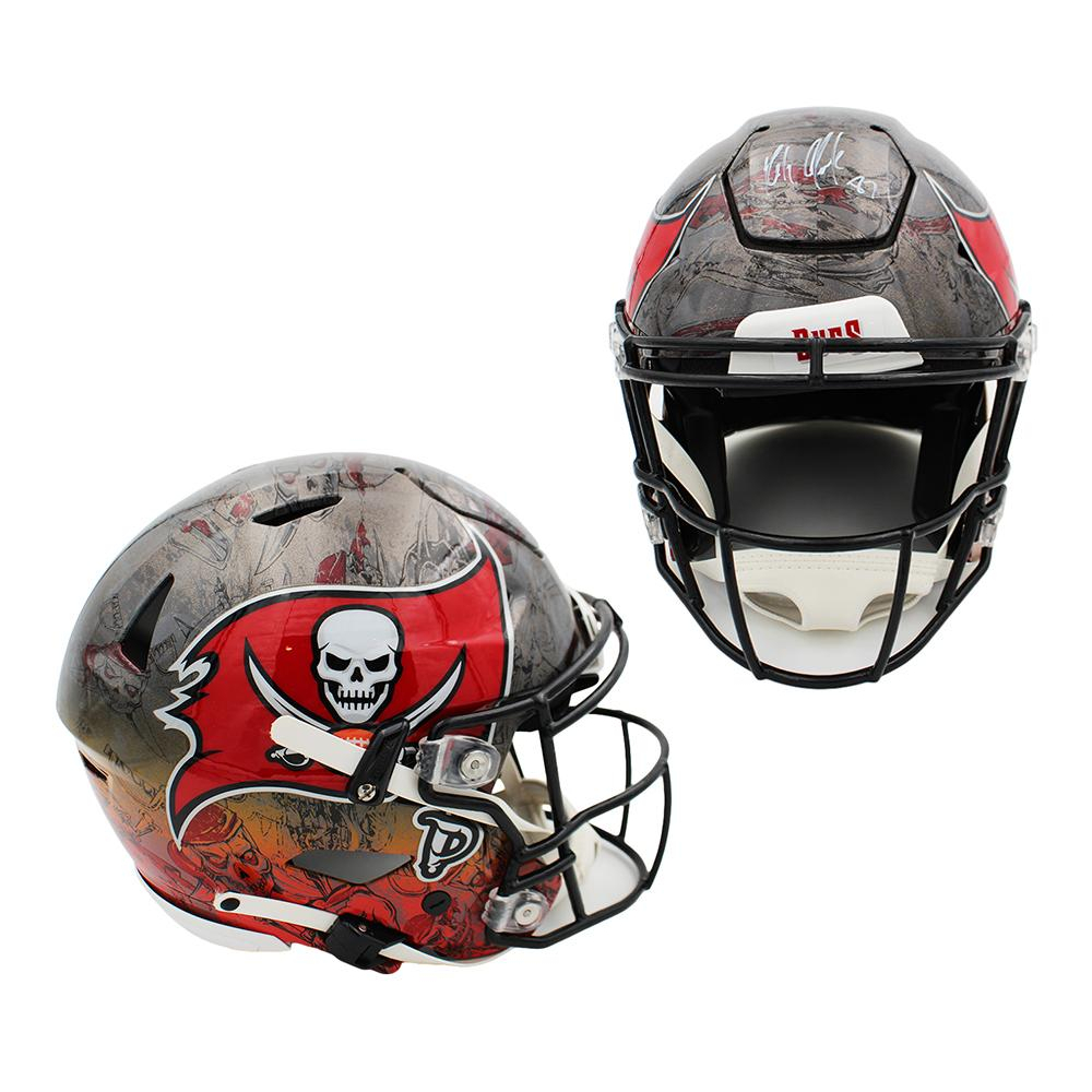 Rob Gronkowski Signed Buccaneers Full-Size Authentic On-Field Glossy ...