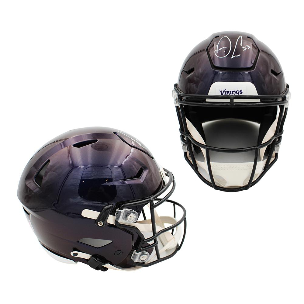 Dalvin Cook Signed Vikings Full-Size Authentic On-Field Metallic ...