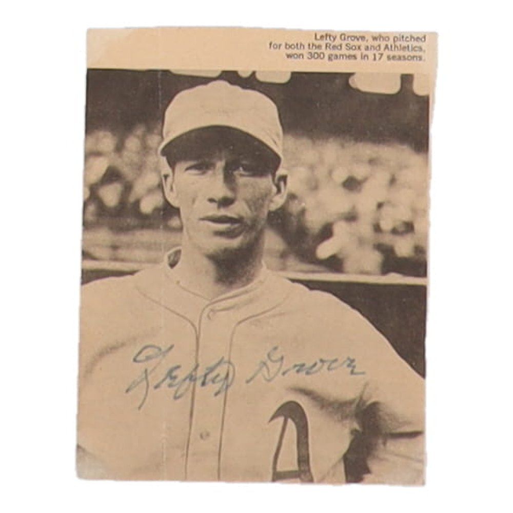 Lefty Grove Signed 3.5x5 Photo (Beckett) | Pristine Auction