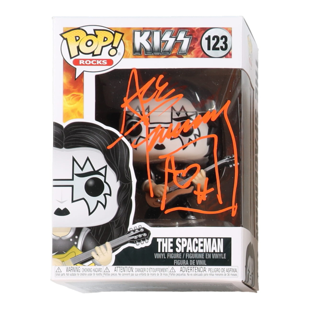 Ace Frehley Signed "Kiss" #123 The Spaceman Funko Pop! Vinyl Figure ...