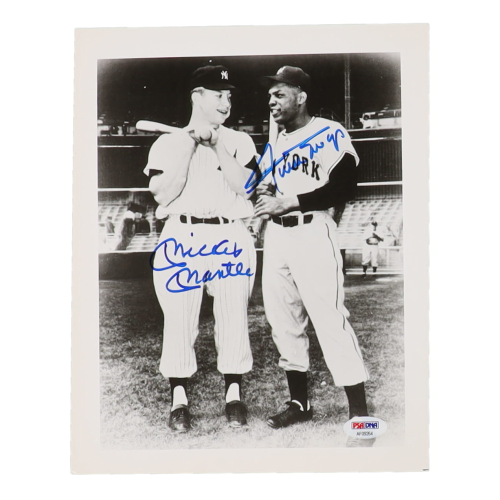 Mickey Mantle & Willie Mays Signed 8x10 Photo (PSA) | Pristine Auction