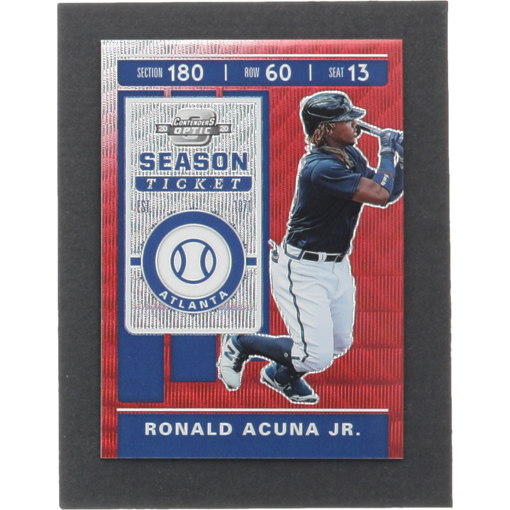 Ronald Acuna Jr. 2020 Panini Contenders Optic Ruby Wave #21 #176/199 ...