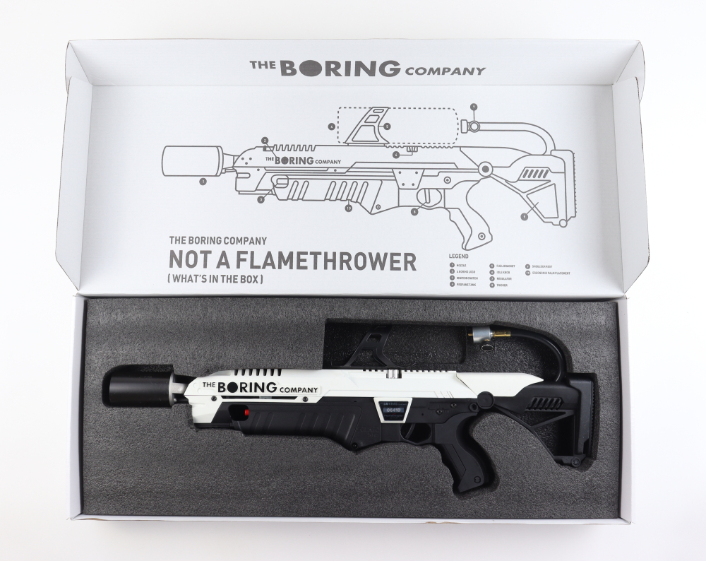The Boring Company "Not A Flamethrower" With Original Box and Manual ...