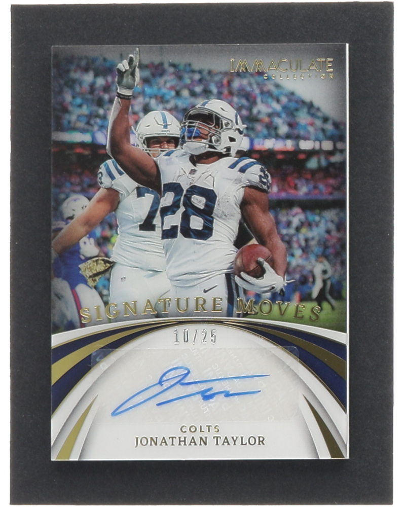 Jonathan Taylor 2022 Immaculate Collection Signature Moves #2 #10/25 ...