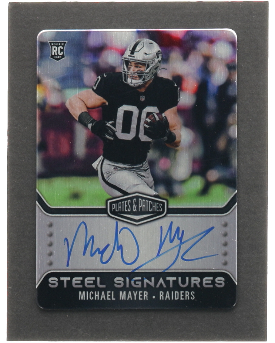 Michael Mayer 2023 Panini Plates and Patches Rookie Steel Signatures ...