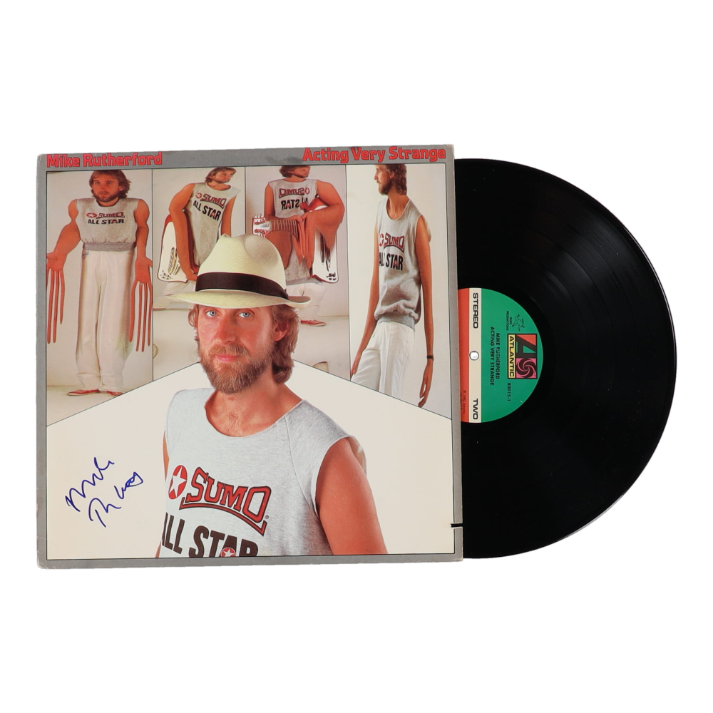 Mike Rutherford Signed "Acting Very Strange" Vinyl Record Album (ACOA ...
