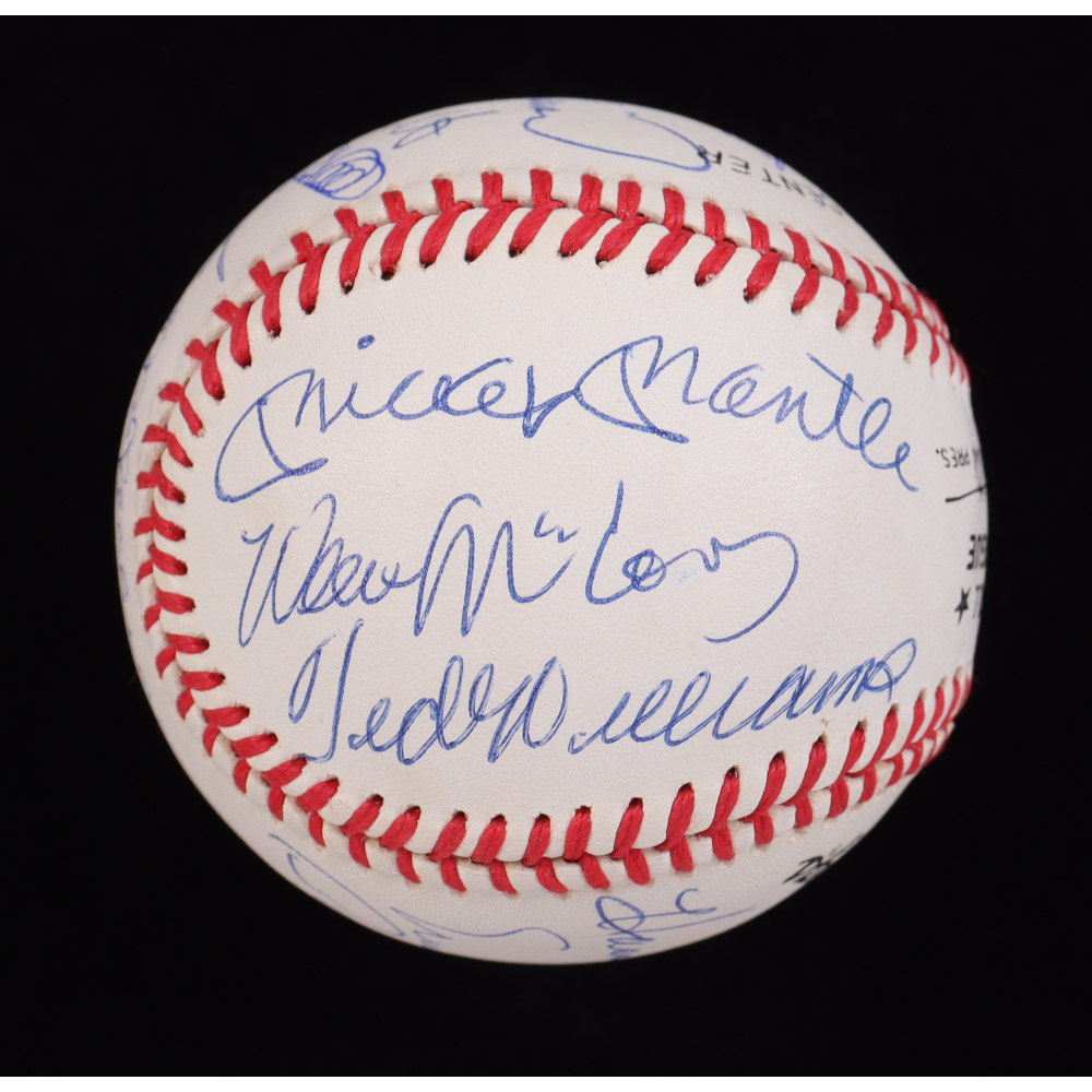 500 Home Run Club ONL Baseball Signed By (17) with Mickey Mantle, Ted ...