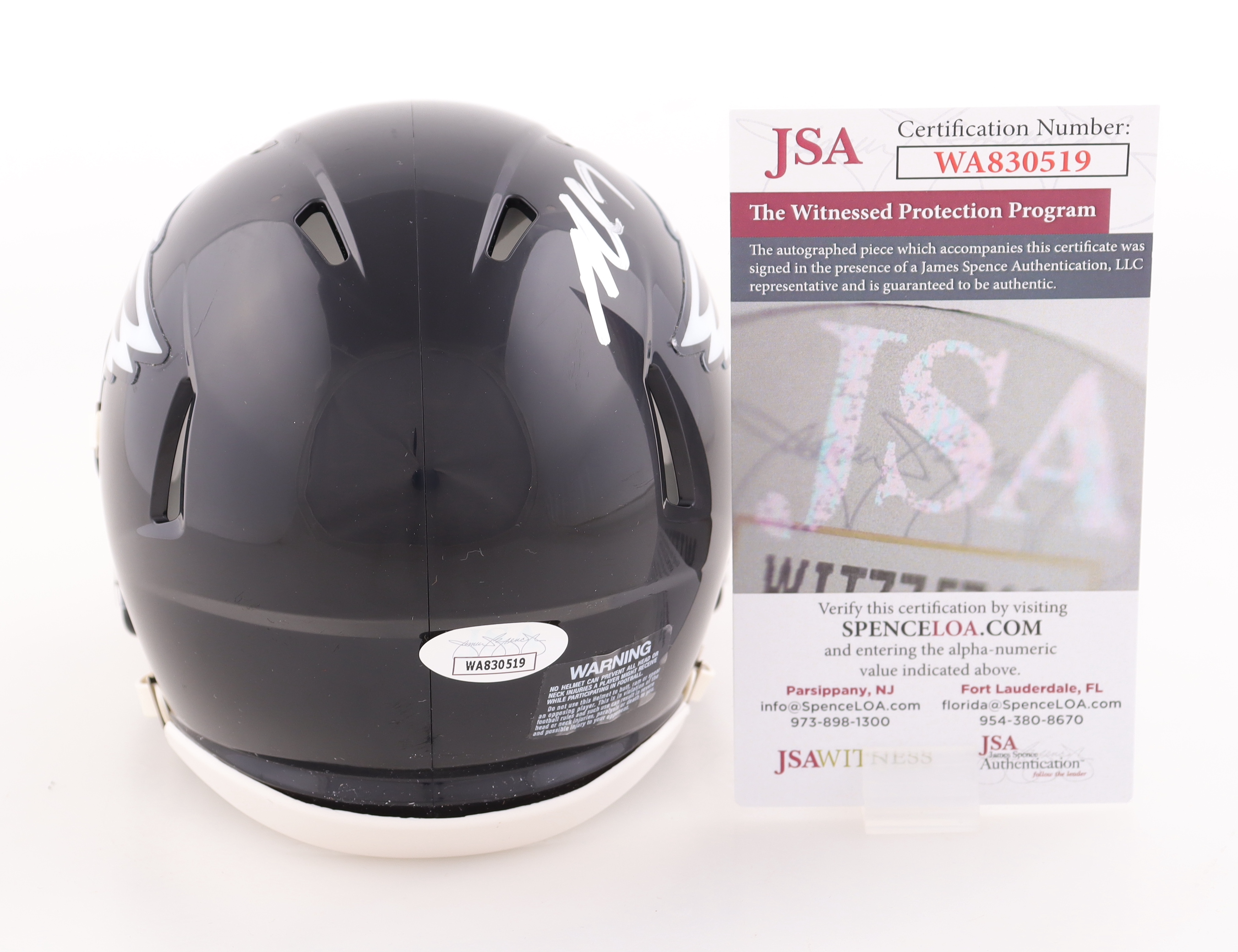 Michael Vick Signed Eagles Eclipse Alternate Speed Mini Helmet (JSA ...