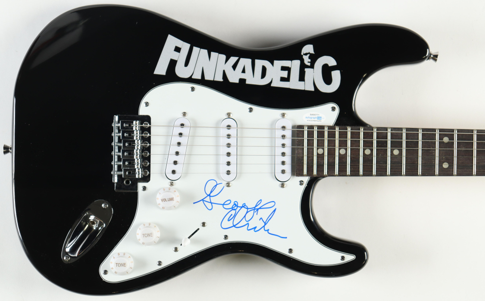 George Clinton Signed Full-Size Electric Guitar (AutographCOA ...
