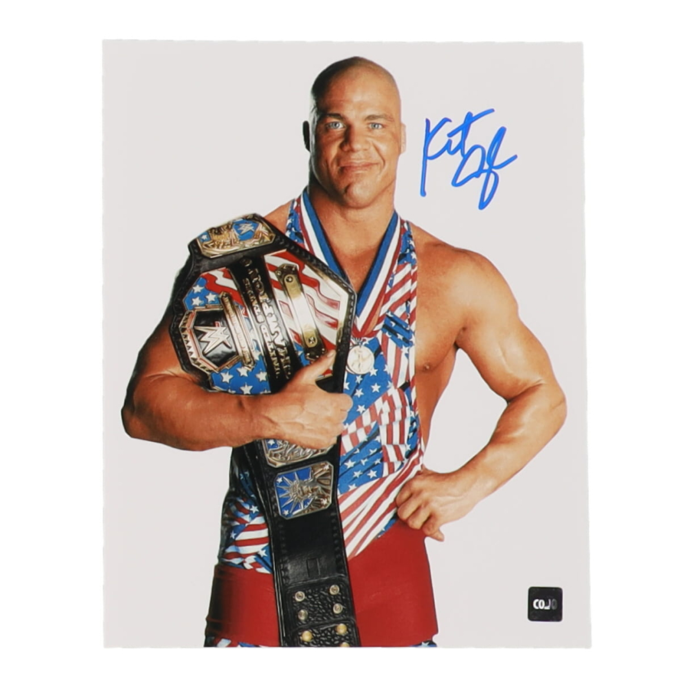Kurt Angle Signed WWE 8x10 Photo (COJO) | Pristine Auction
