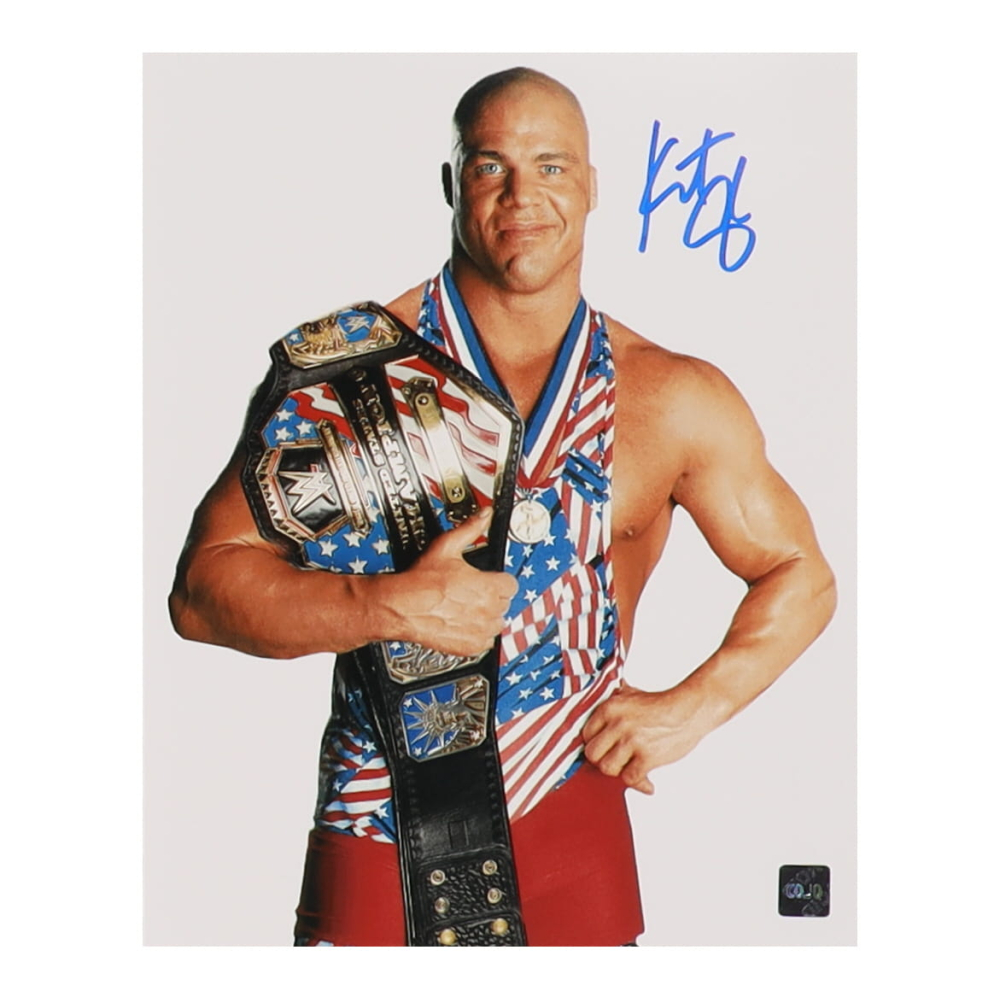 Kurt Angle Signed WWE 8x10 Photo (COJO) | Pristine Auction