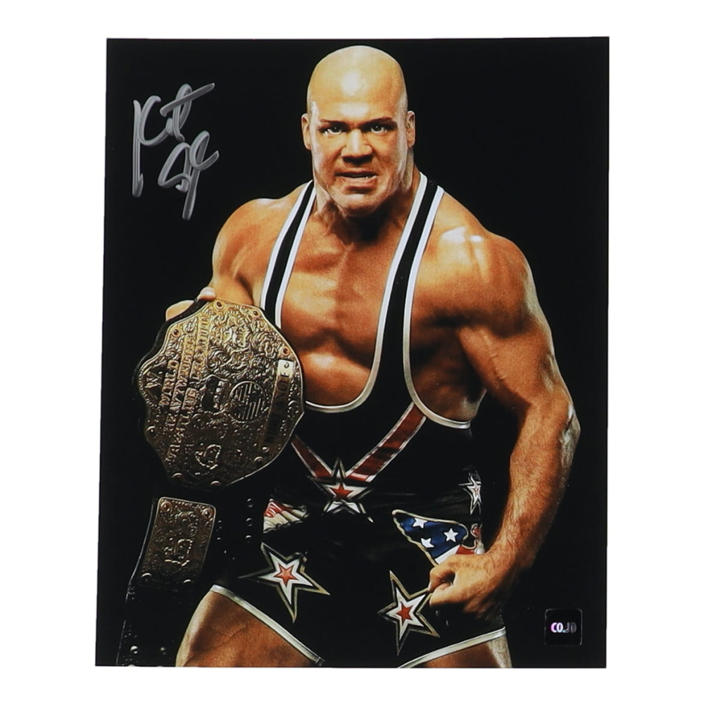 Kurt Angle Signed WWE 8x10 Photo (COJO) | Pristine Auction