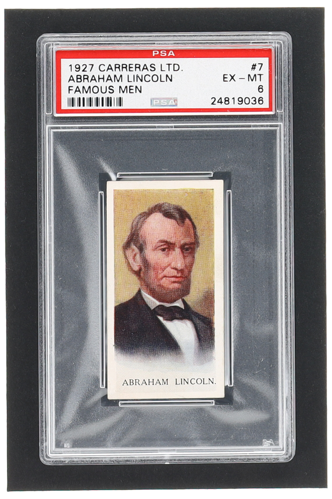 Abraham Lincoln 1927 Carreras Famous Men #7 (PSA 6) | Pristine Auction