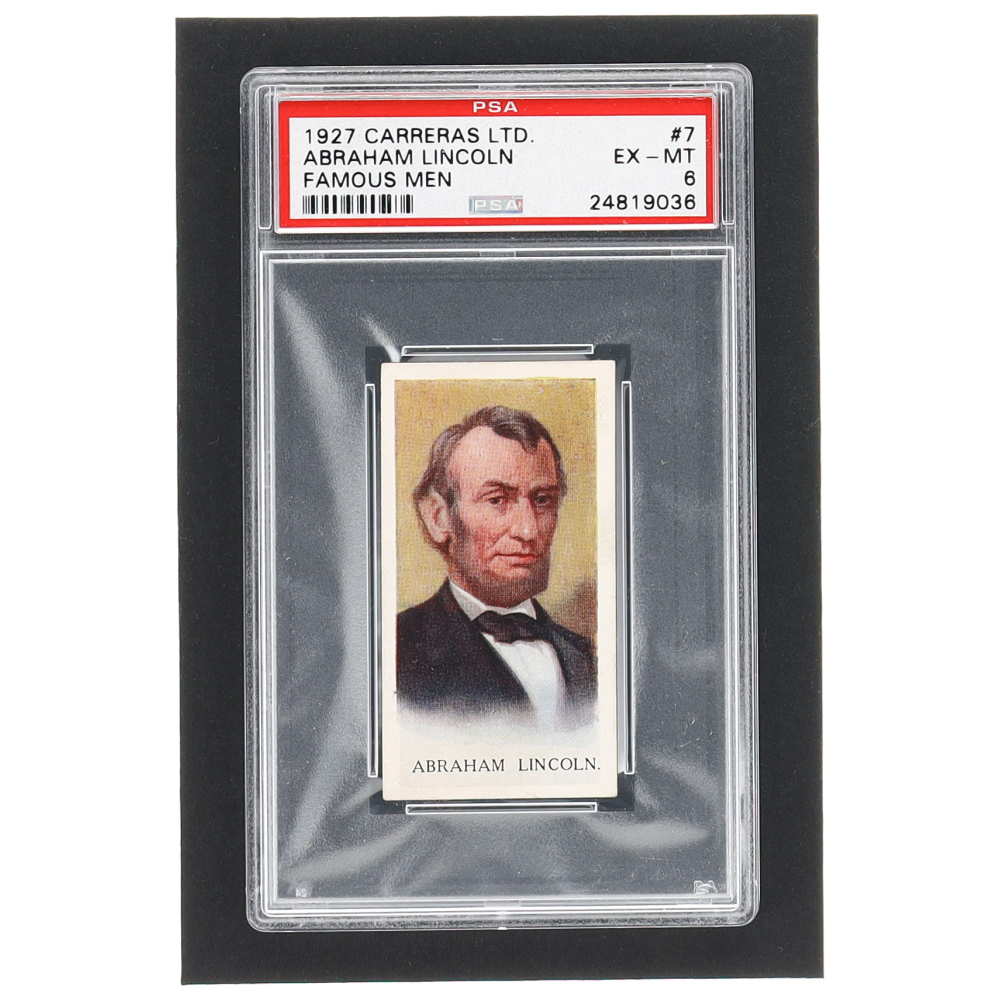 Abraham Lincoln 1927 Carreras Famous Men #7 (PSA 6) | Pristine Auction