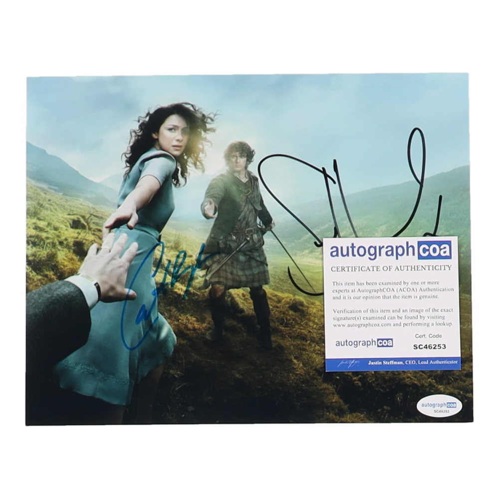 Sam Heughan & Caitriona Balfe Signed "Outlander" 8x10 Photo (ACOA ...