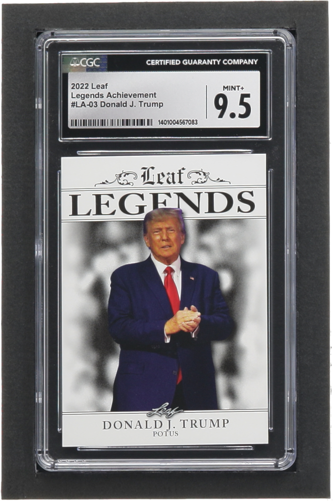 Donald Trump 2022 Leaf Legends Achievement #LA03 (CGC 9.5) | Pristine ...