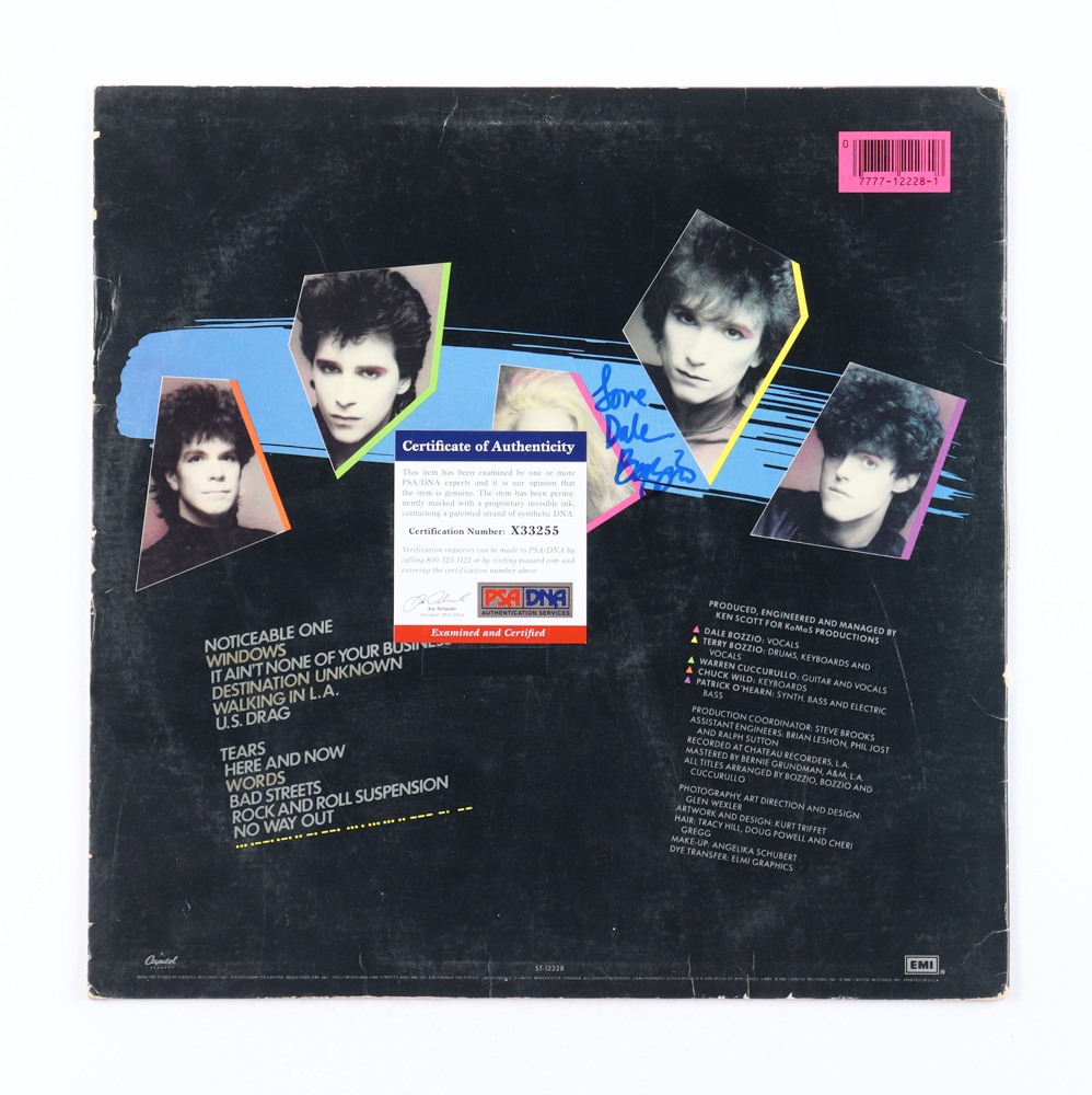 Dale Bozzio Signed "Spring Session M" Vinyl Record Album Cover with (7 ...