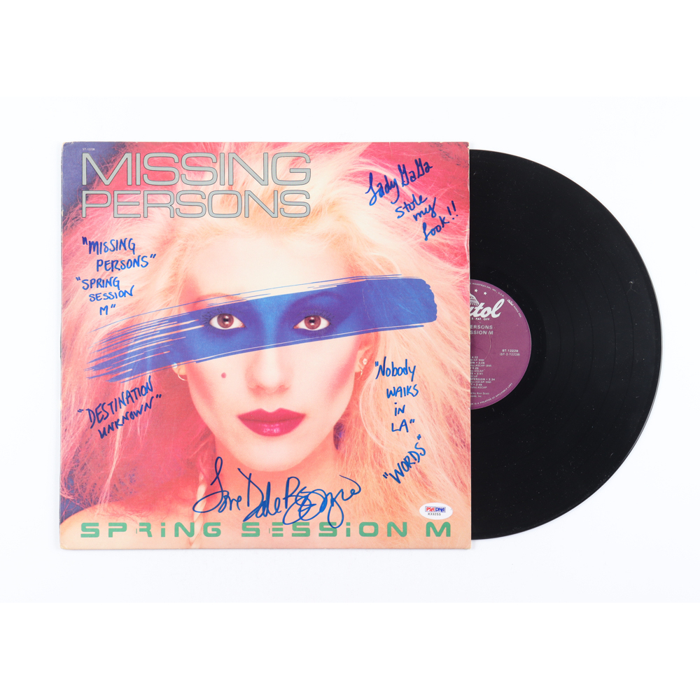 Dale Bozzio Signed "Spring Session M" Vinyl Record Album Cover with (7 ...