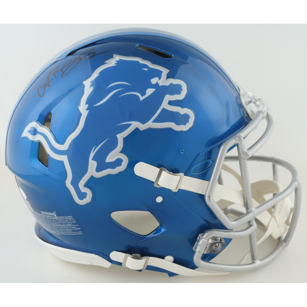 Amon-Ra St. Brown Signed Lions Full-Size Authentic On-Field Speed ...