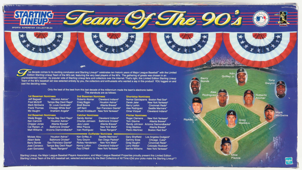 1999 Starting Lineup "Team of the 90's" Large Figure Set with Ken ...