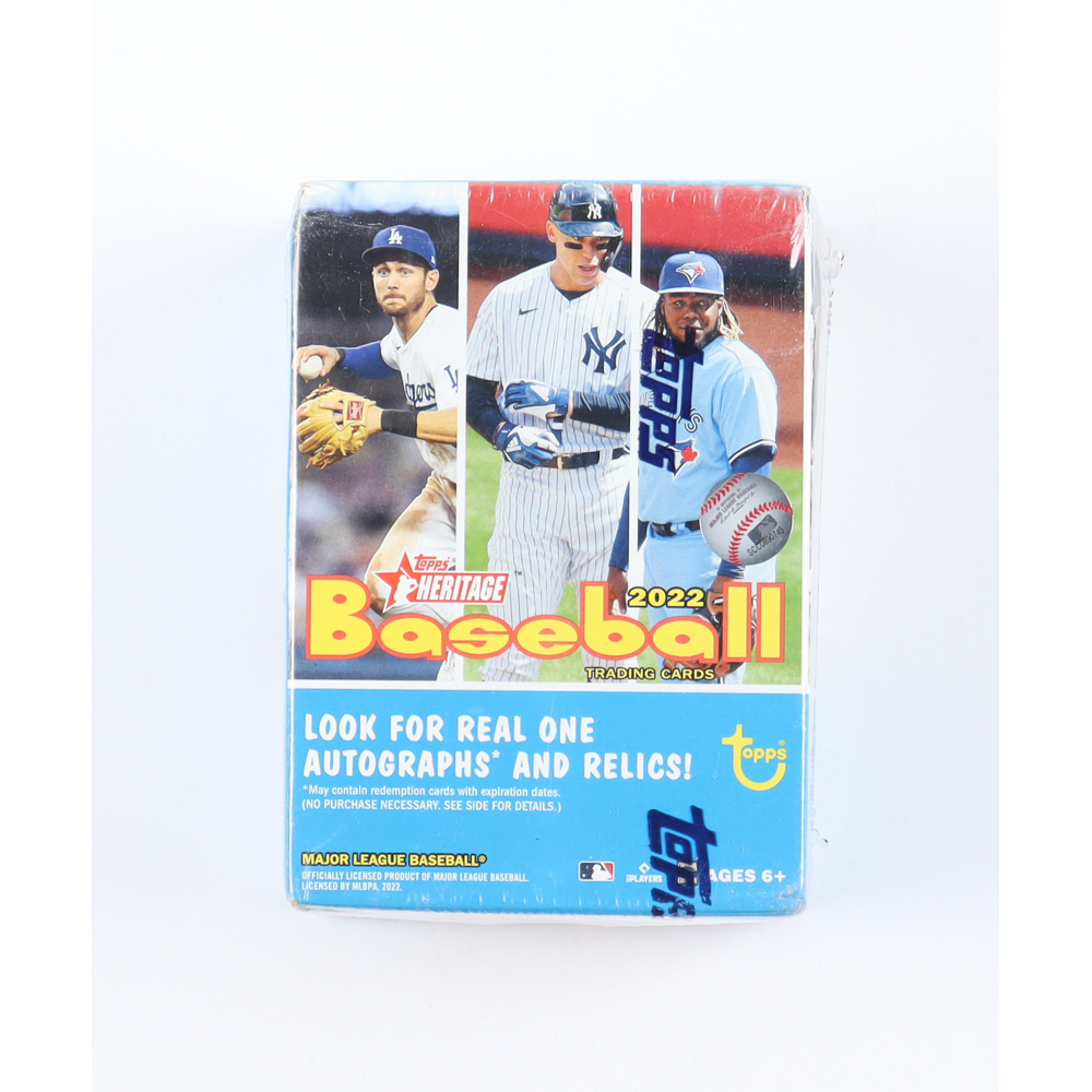 2022 Topps Heritage Baseball Blaster Box With (8) Packs | Pristine Auction