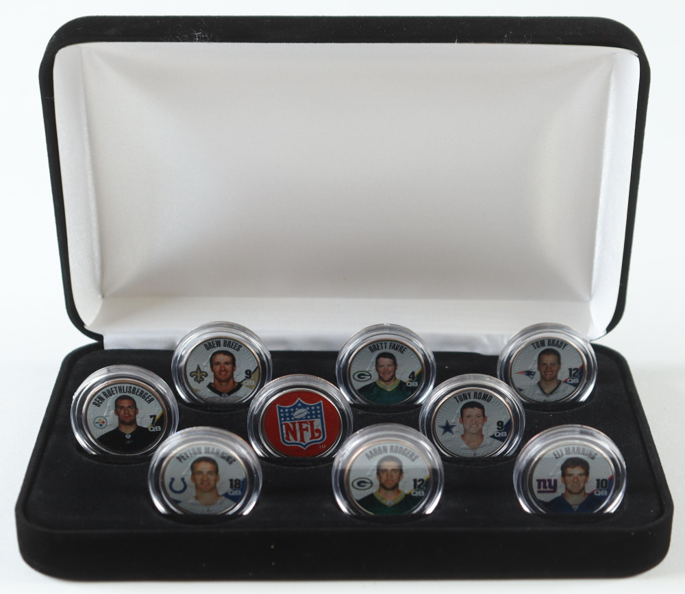 Merrick Mint NFL Set of (9) Colorized State Quarters | Pristine Auction